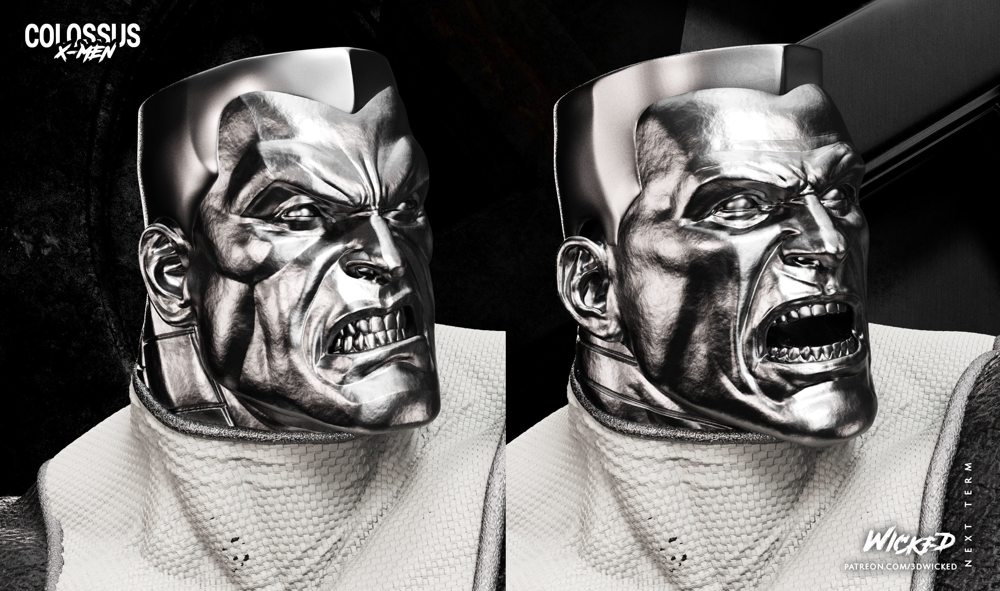 Wicked Marvel Colossus Sculpture ready for 3d printing free 3D model 3D ...