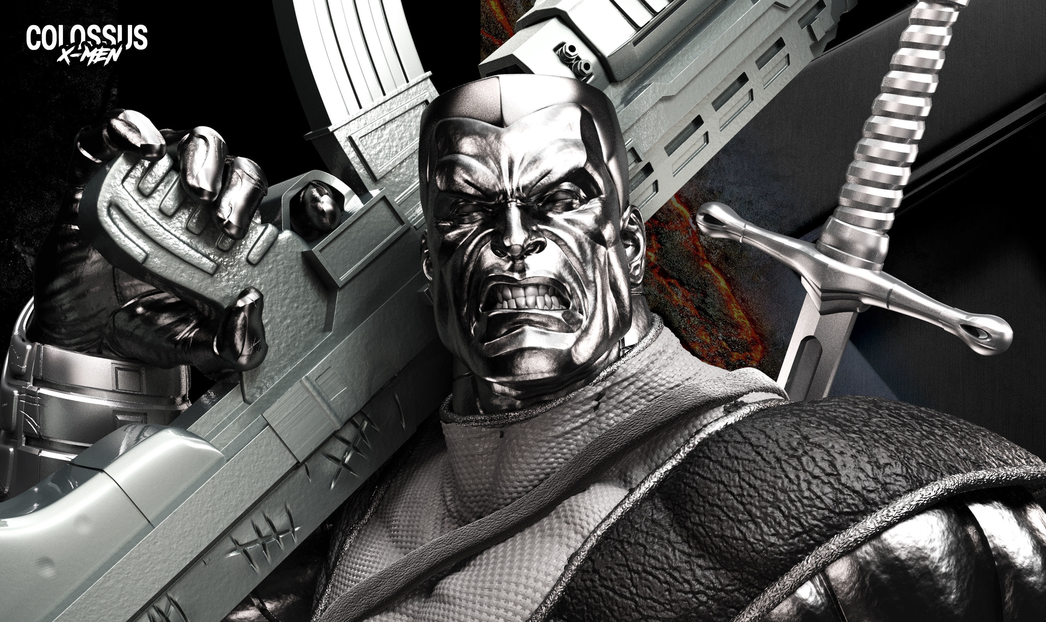 Wicked Marvel Colossus Bust ready for 3d printing free 3D model 3D ...