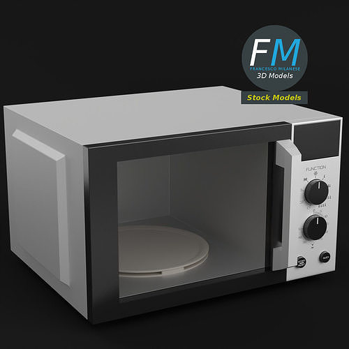 Microwave oven 3D model | CGTrader