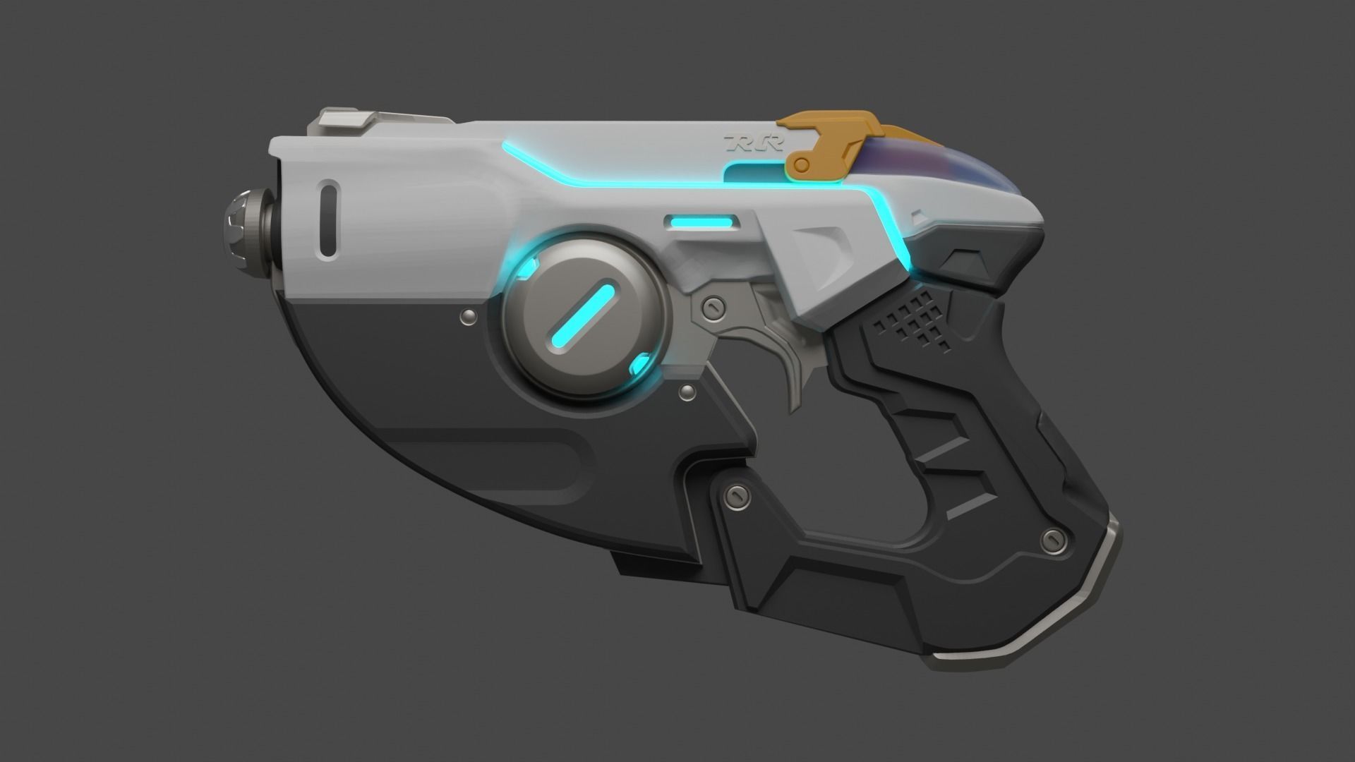 Overwatch 2 - Tracer Pulse Pistol 3D model 3D printable | CGTrader