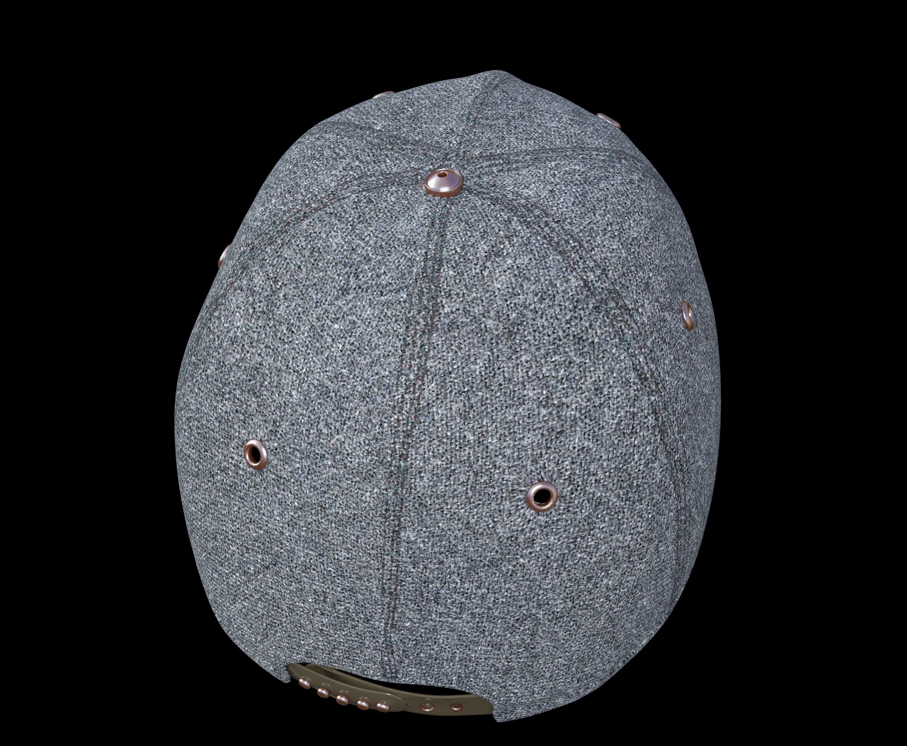 Wool Baseball Cap Package 3D model | CGTrader