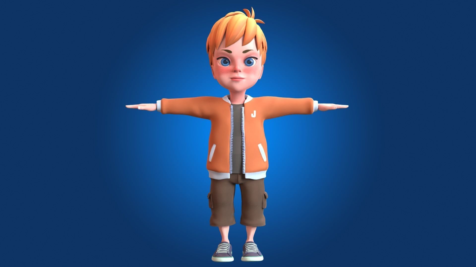3D model cartoon Boy Rigged 3D model VR / AR / low-poly | CGTrader