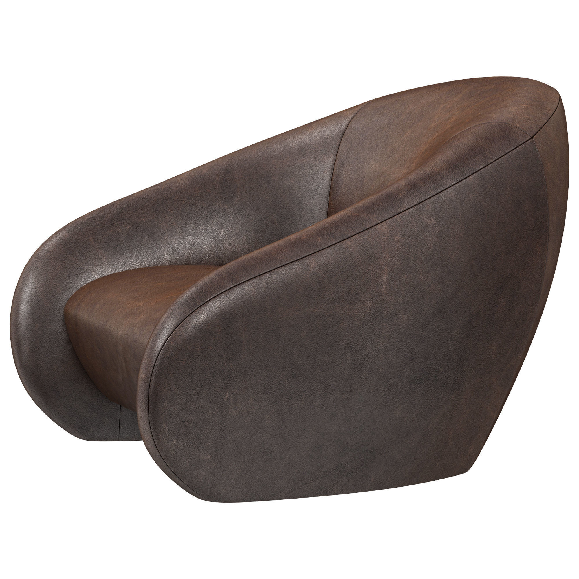 Restoration Hardware Reyna Leather Chair 3D model | CGTrader