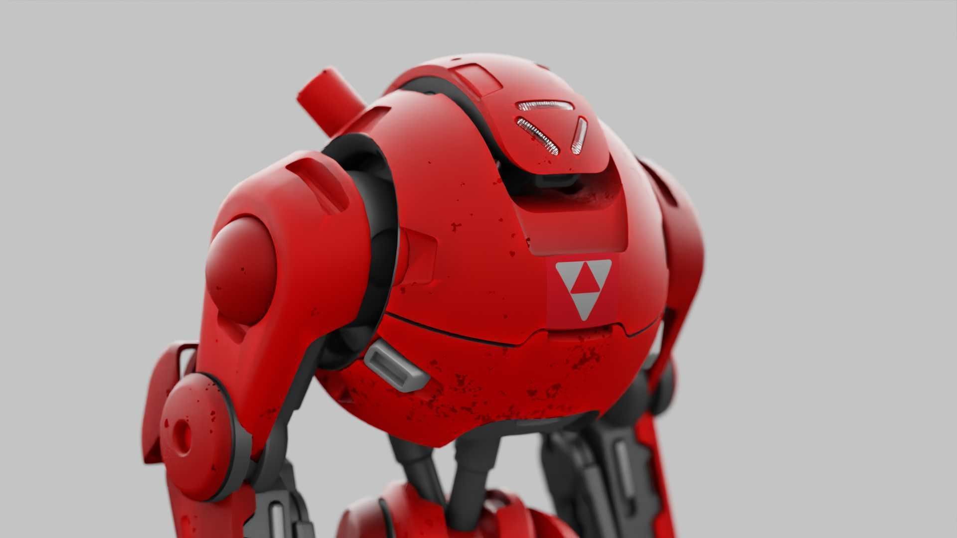 COMBAT DROID OZ-200 RIGGED 3D model rigged | CGTrader