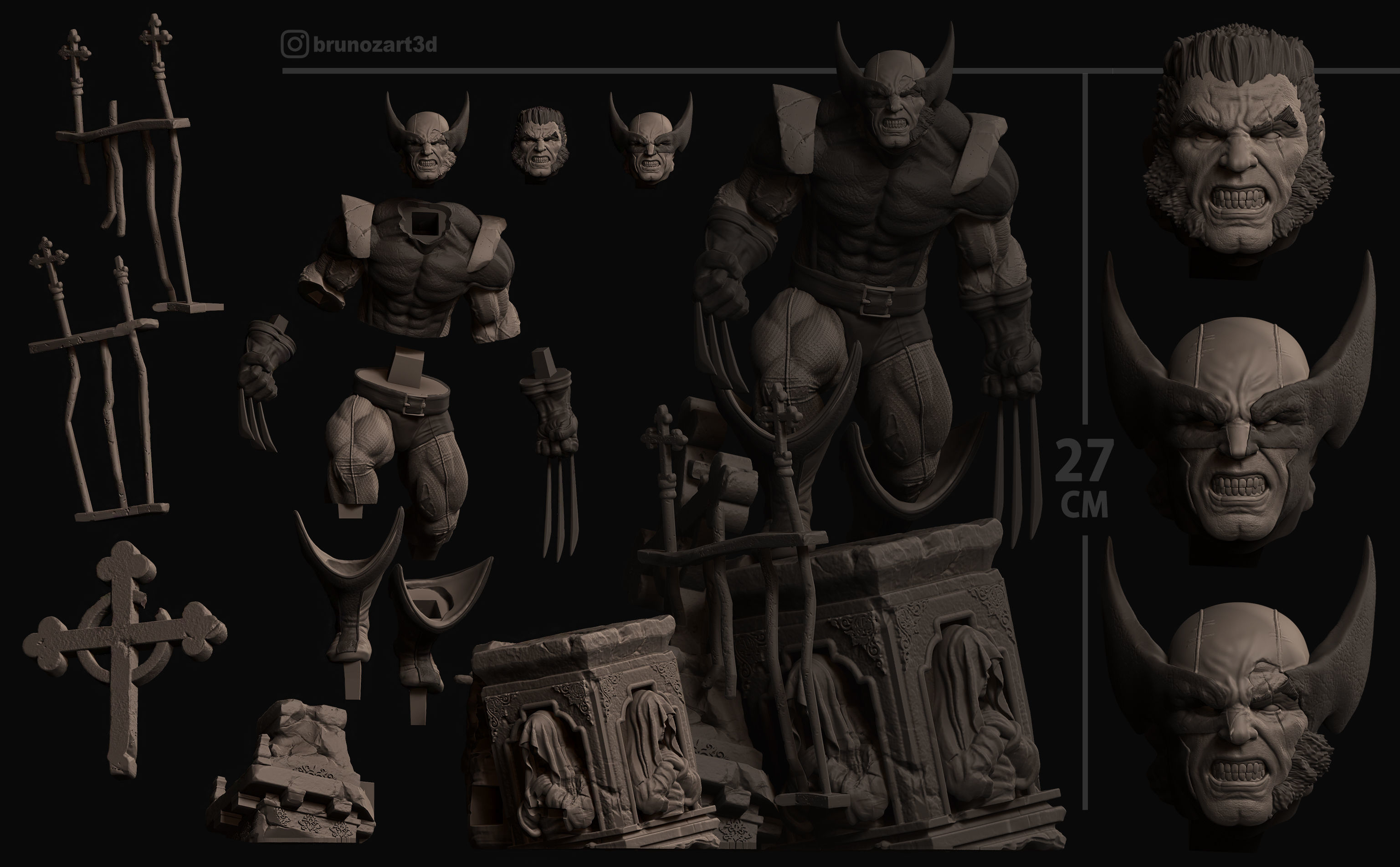 Wolverine Full version 3D model 3D printable | CGTrader