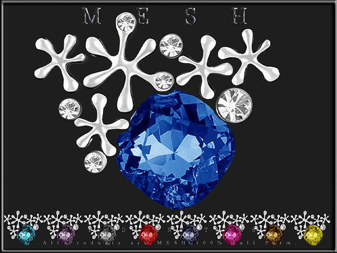 3D model Snow Diamonds - 9 Colors VR / AR / low-poly | CGTrader