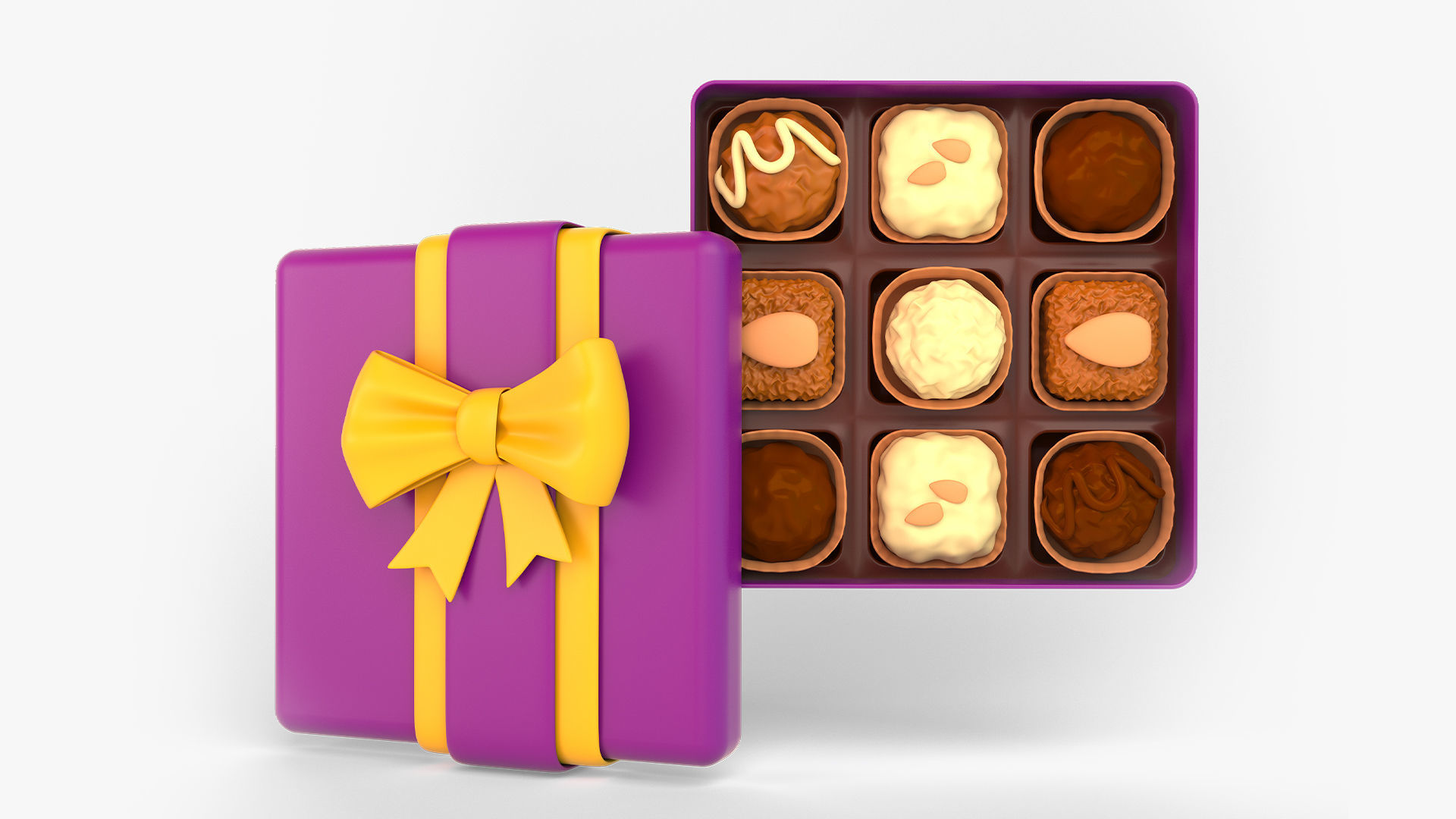 Chocolate Box 3D model | CGTrader