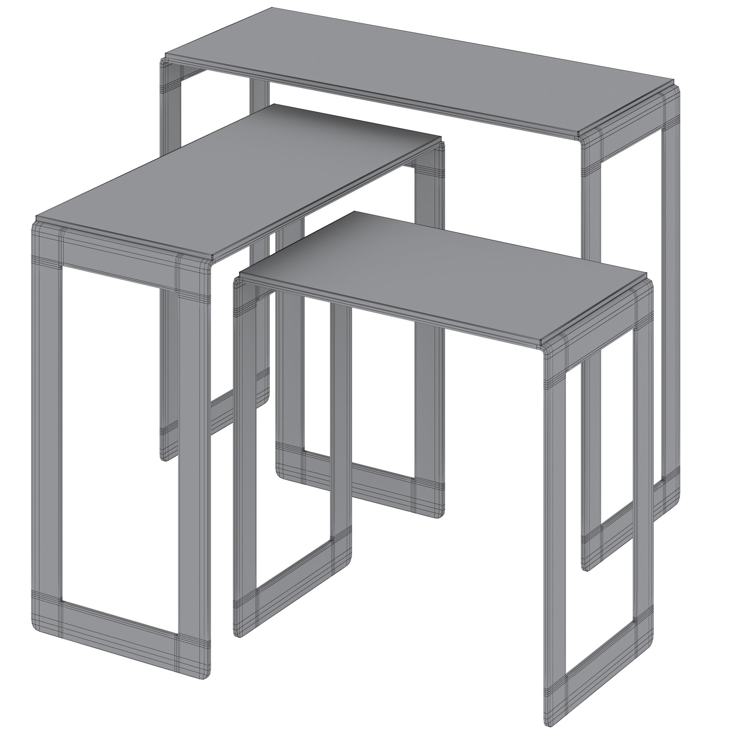 Coffee tables KITANO by Cattelan Italia 3D model | CGTrader