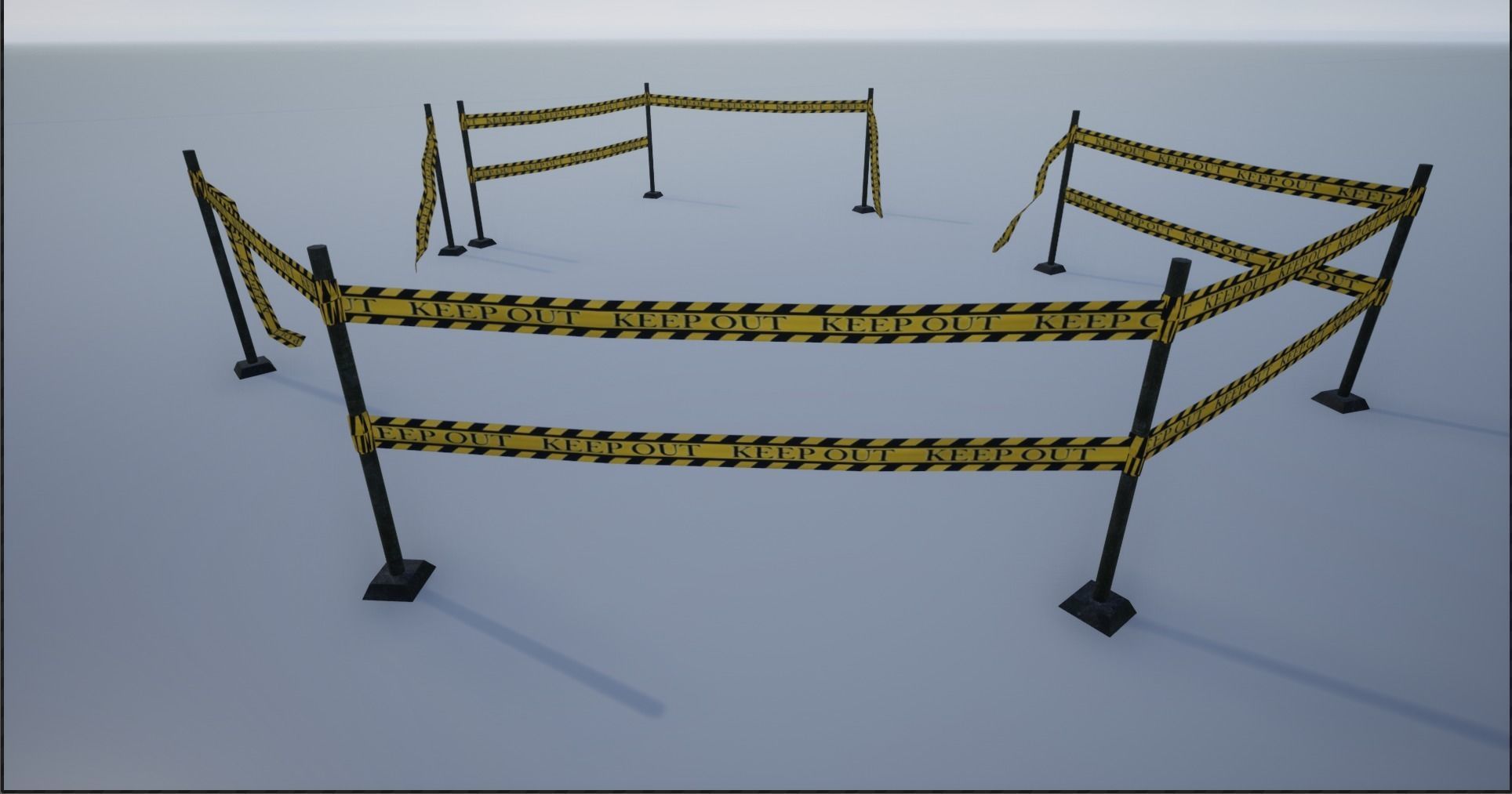 3D model Modular Ribbon Scene Stripes VR / AR / low-poly | CGTrader