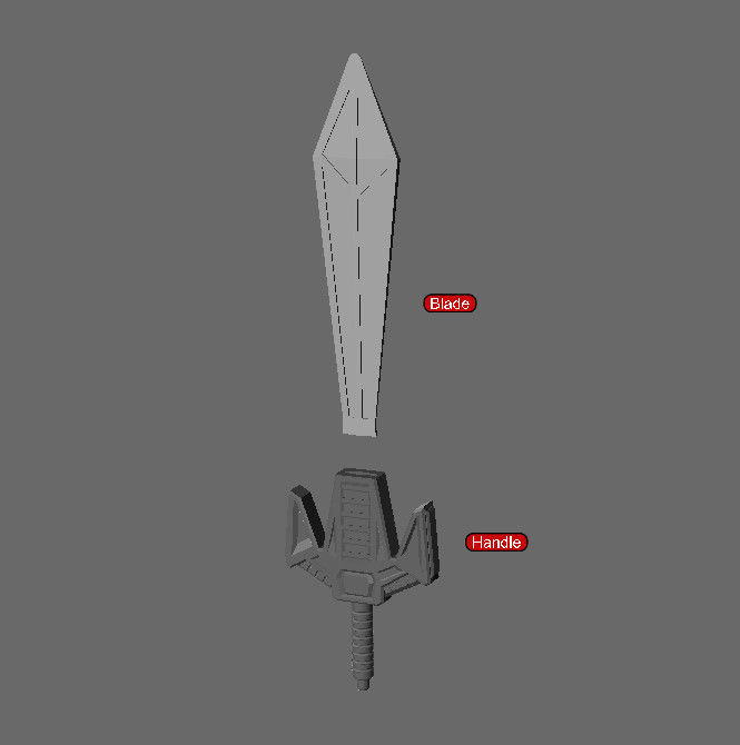Sword for Transformers Legacy Menasor free 3D model 3D printable | CGTrader