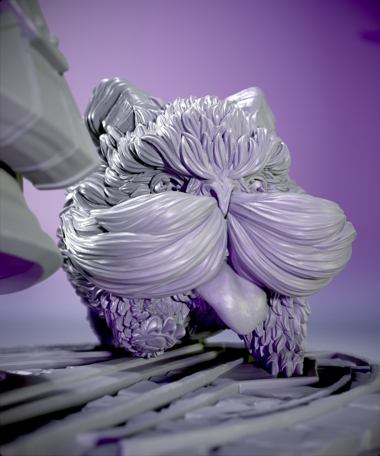 Arcane Fanart - Heimerdinger and his Poro 3d print figurine 3D model 3D ...