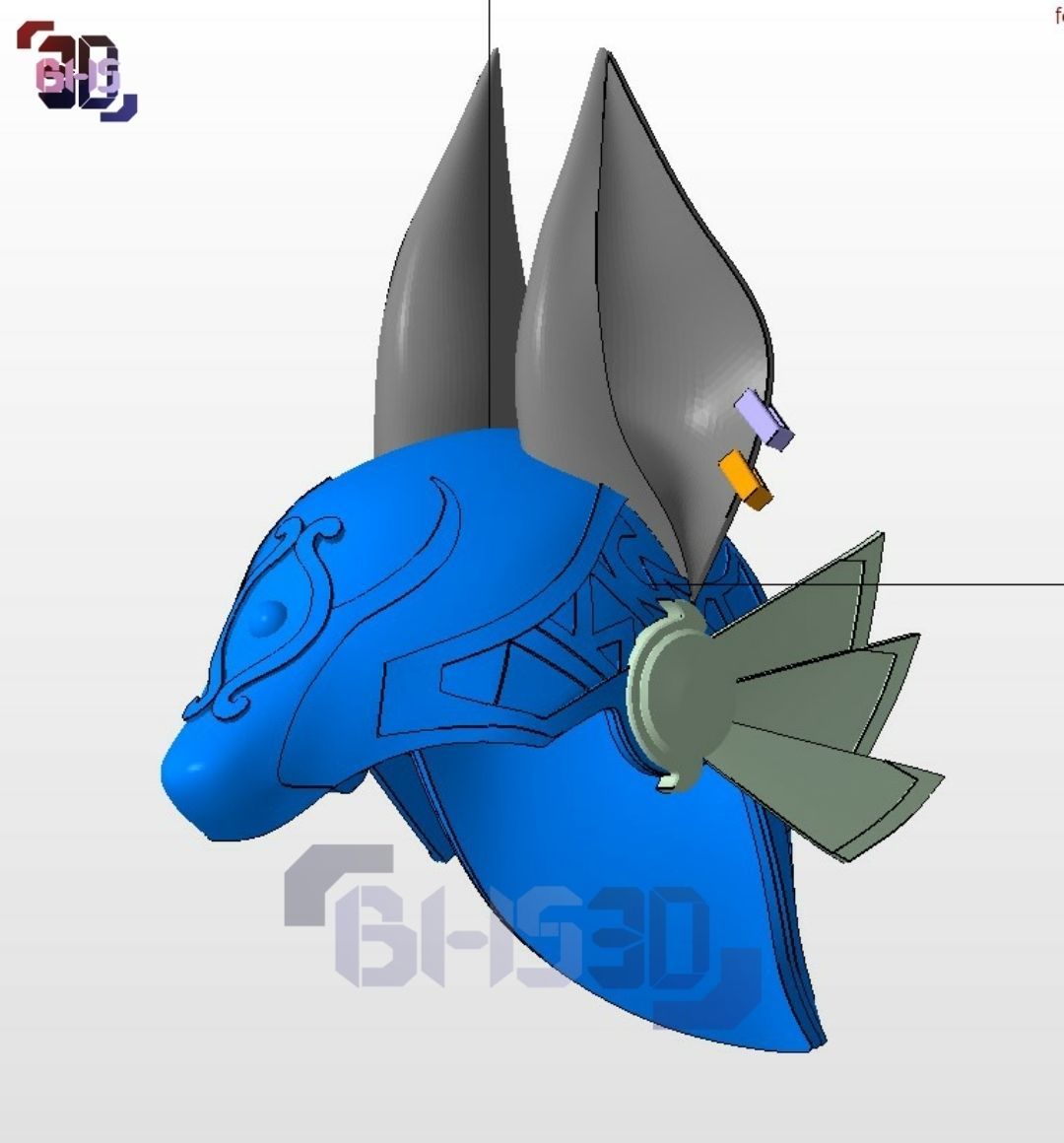Cyno original helmet 3D model 3D printable | CGTrader
