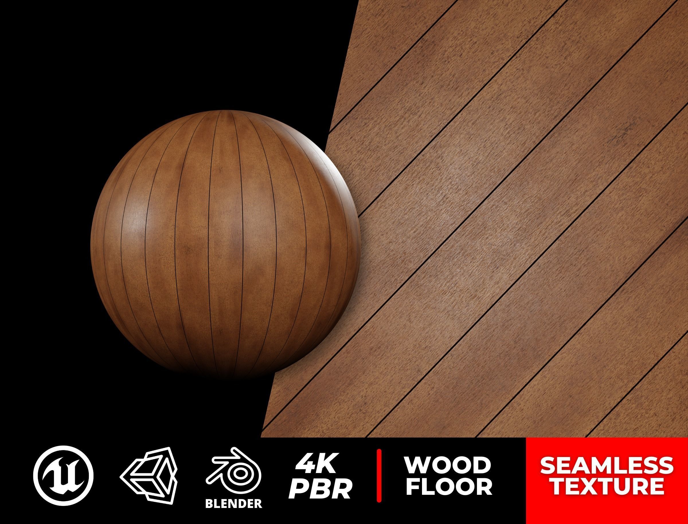 Texture PBR Wood Texture Seamless 4K Photorealistic 19 - Archviz - Games VR / AR / low-poly ...