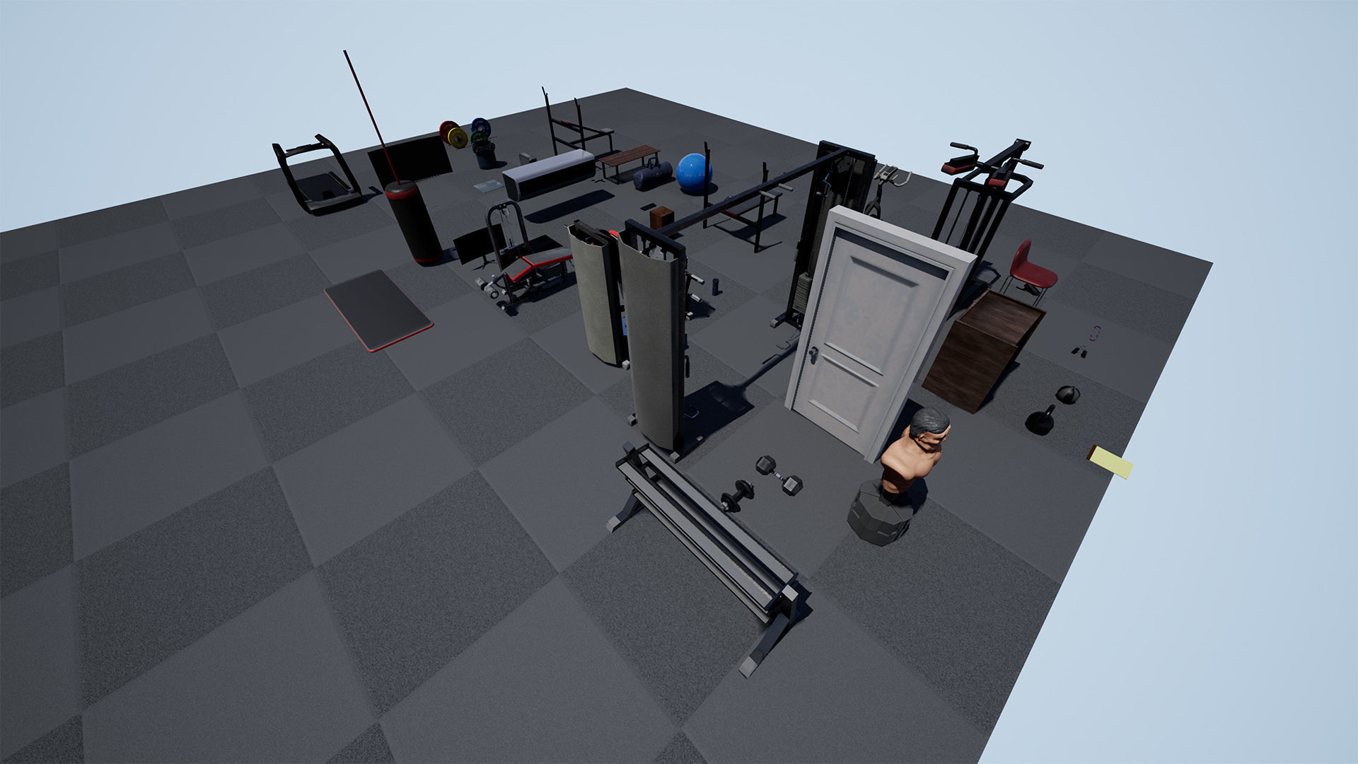 3D model Gym Prop Package VR / AR / low-poly | CGTrader