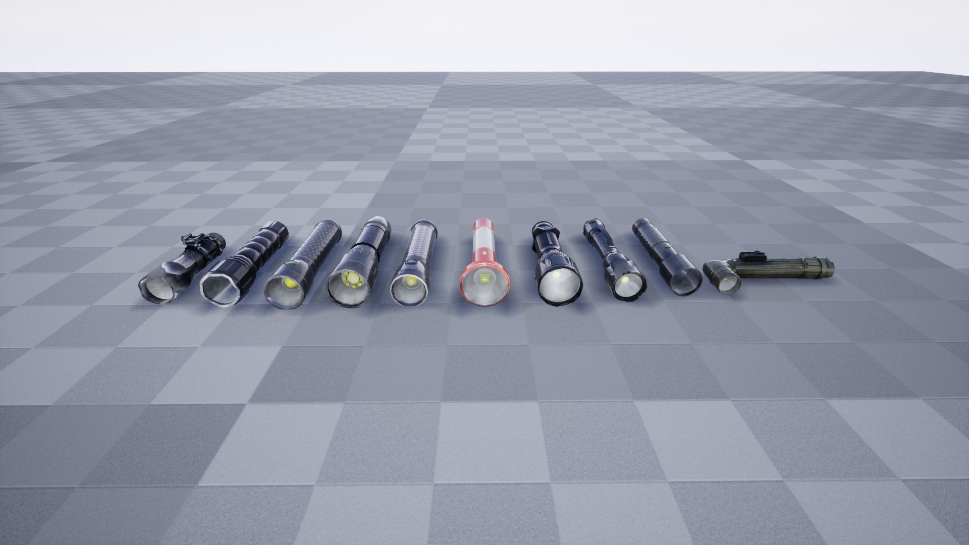 3D model Flashlights 22 Variations VR / AR / low-poly | CGTrader