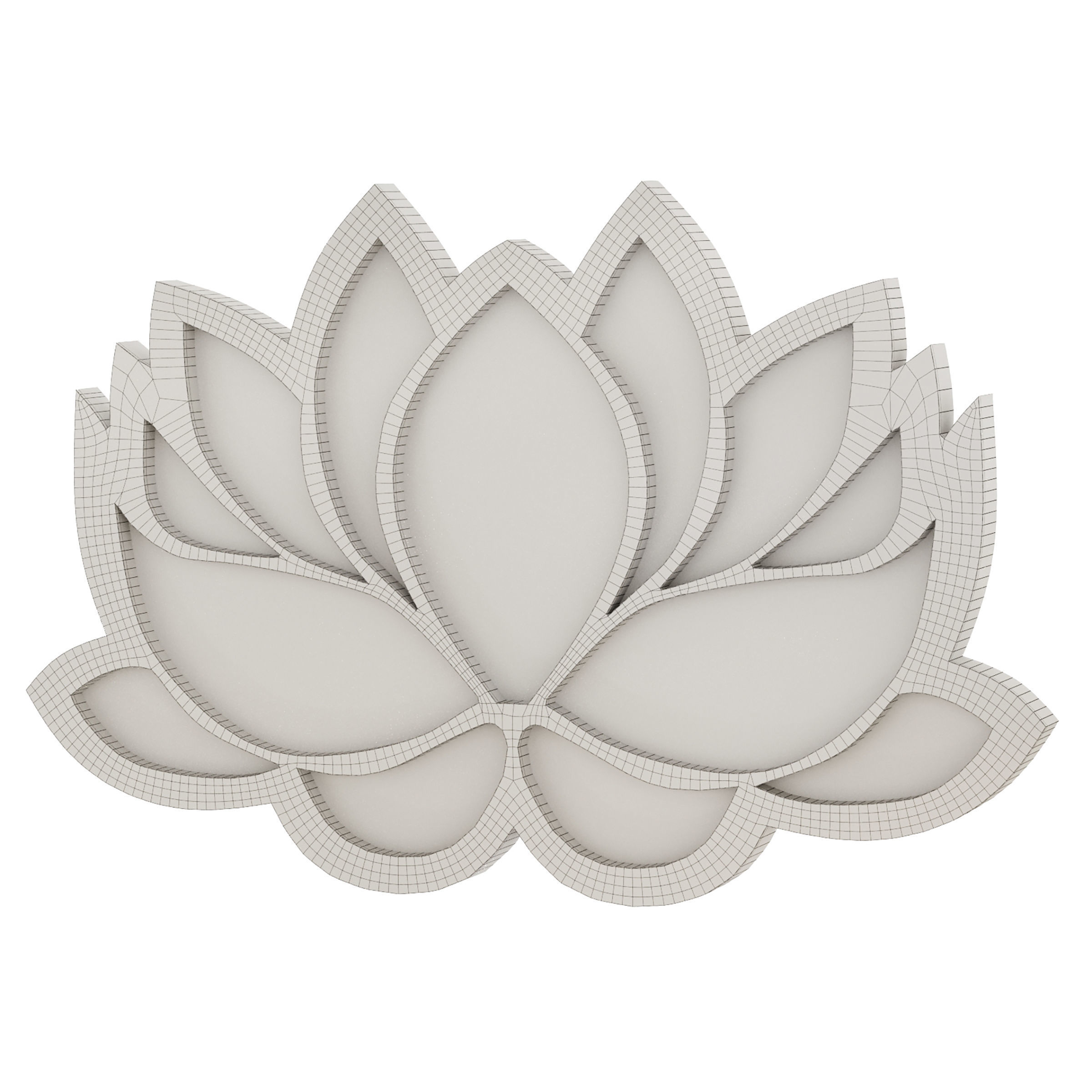 Lotus Mirror 3D model | CGTrader