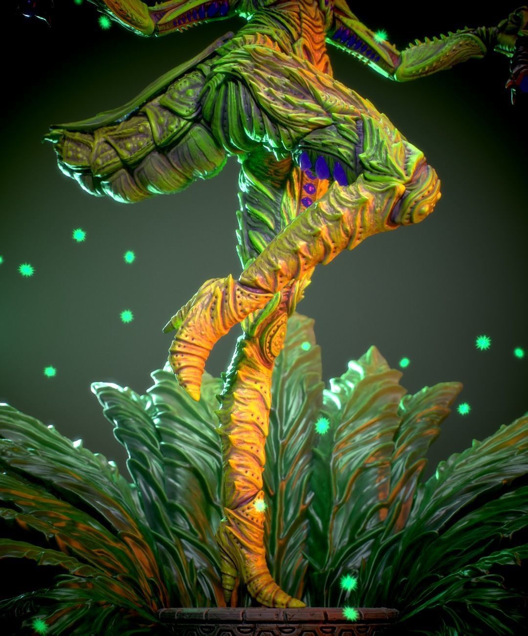 Mantis insectoid blade dancer 3d print figurine 3D model 3D printable ...