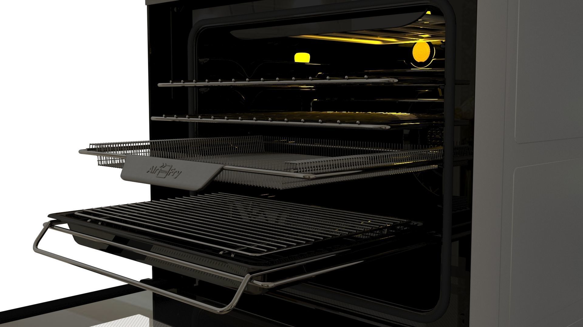 Realistic Upright oven 3D model animated | CGTrader