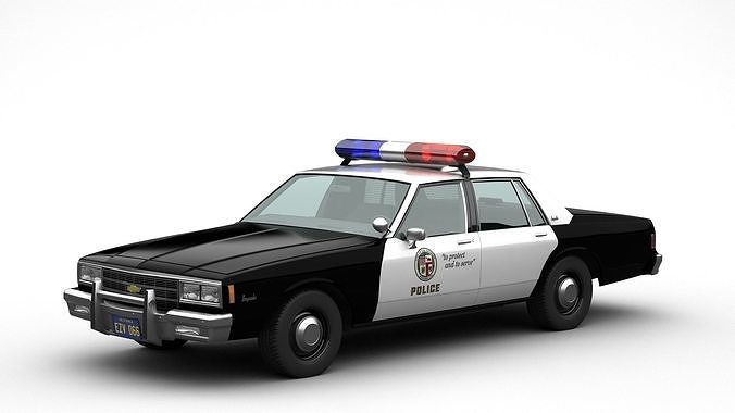 Chevrolet Impala Police 3D model | CGTrader