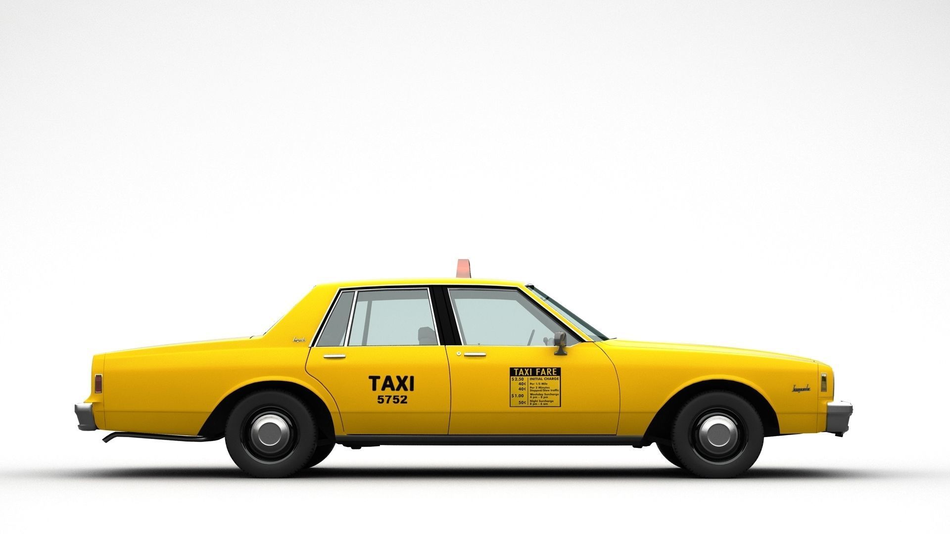 Chevrolet Impala Taxi 3D model | CGTrader