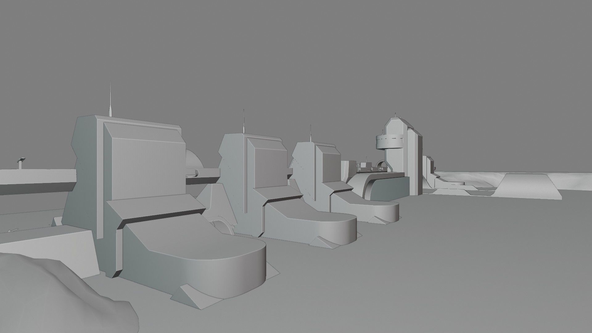 3D model The DAM sci-fi VR / AR / low-poly | CGTrader