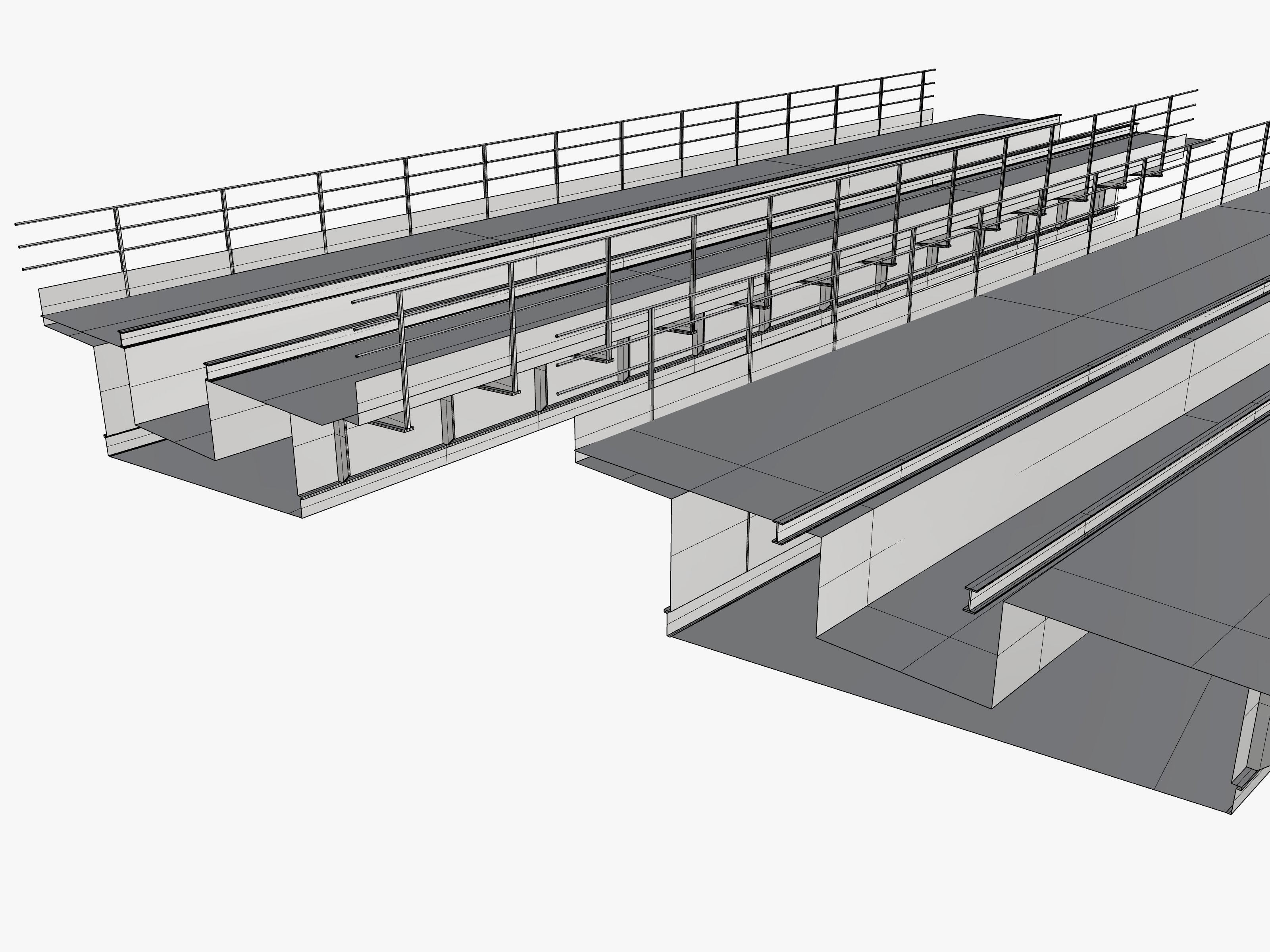 Overground Train Tracks 3D model | CGTrader