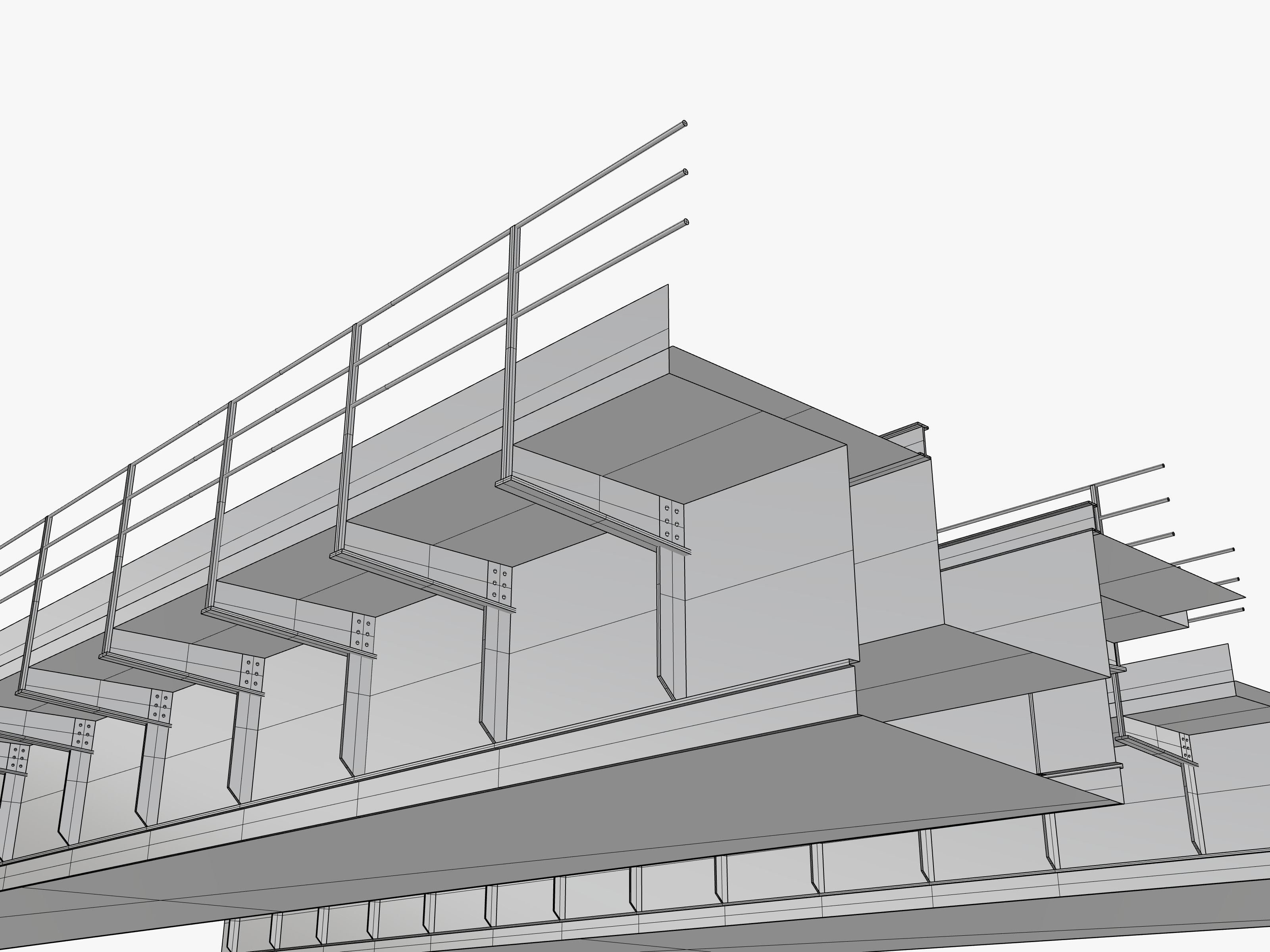 Overground Train Tracks 3D model | CGTrader
