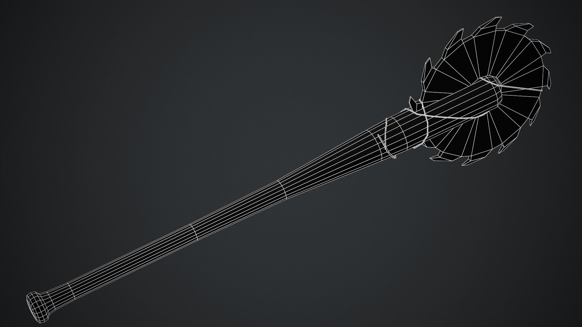 3D model Post Apocalyptic Baseball Bat - Low Poly Game Ready VR / AR ...