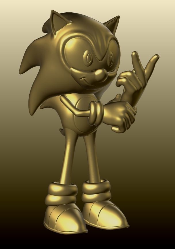 Sonic the Hedgehog 3D model 3D printable | CGTrader