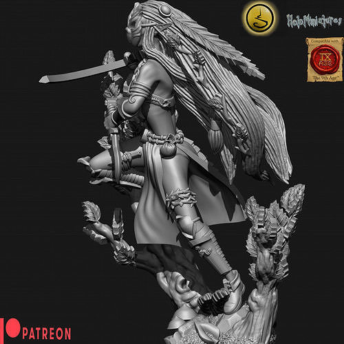 Wood elves Bladedancers 3D model 3D printable | CGTrader