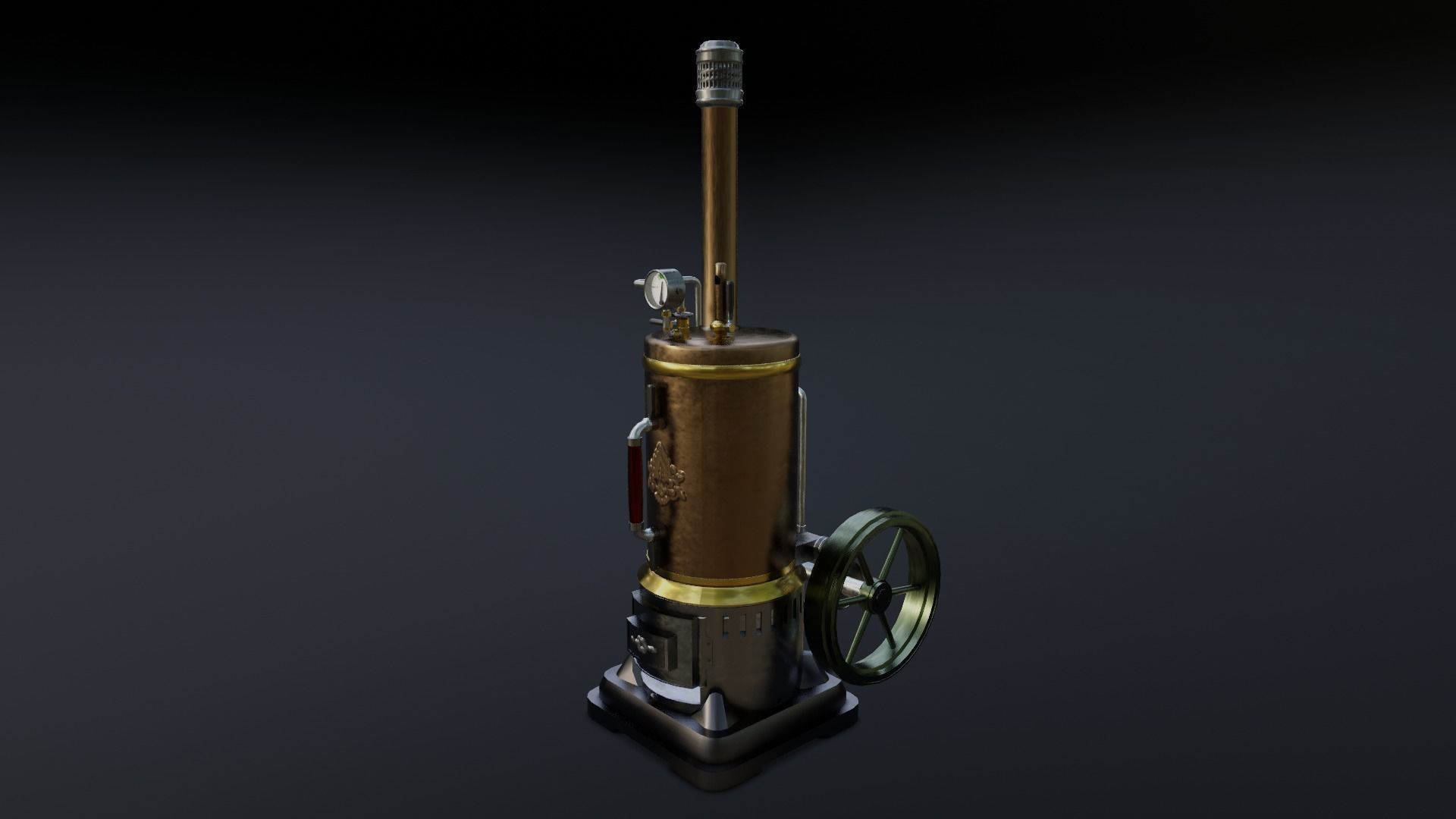 3D model Steampunk Engine VR / AR / low-poly | CGTrader