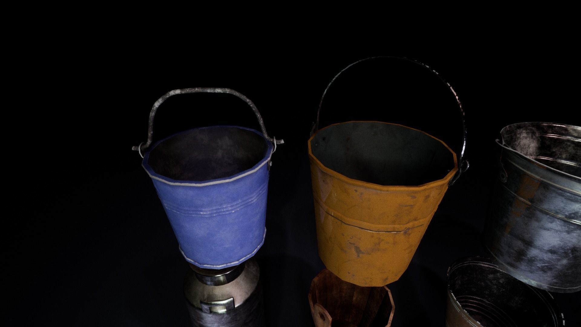 3D model Buckets 12 Assets VR / AR / low-poly | CGTrader