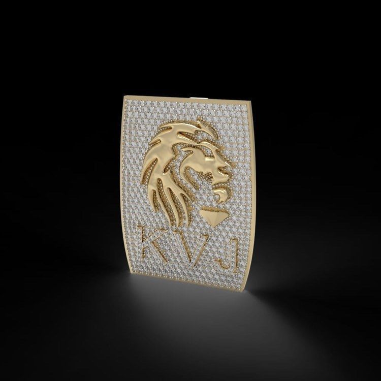KVJ-Logo Pendant 3D model 3D printable | CGTrader