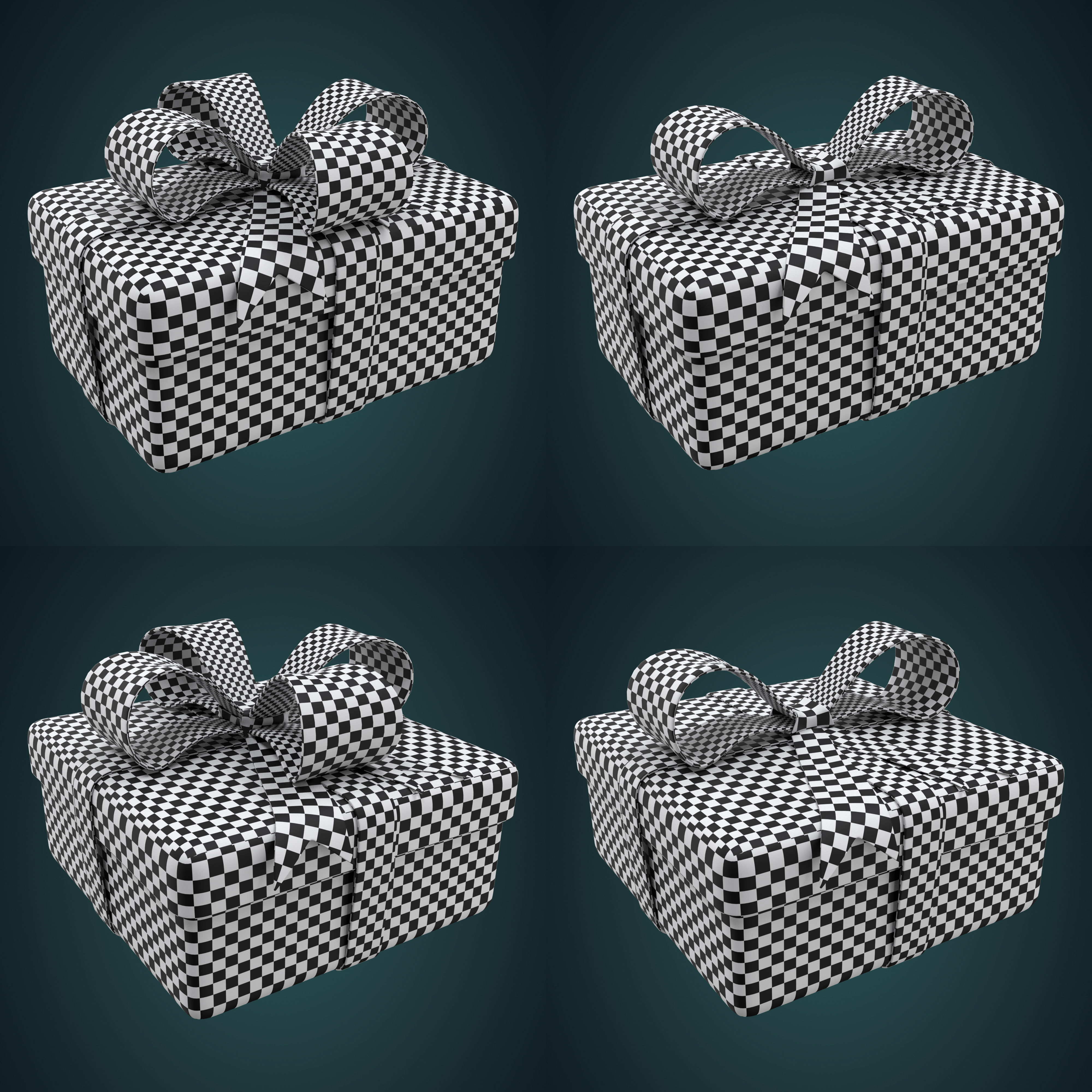 3D model Cartoon Christmas Gift Boxes Set VR / AR / low-poly | CGTrader
