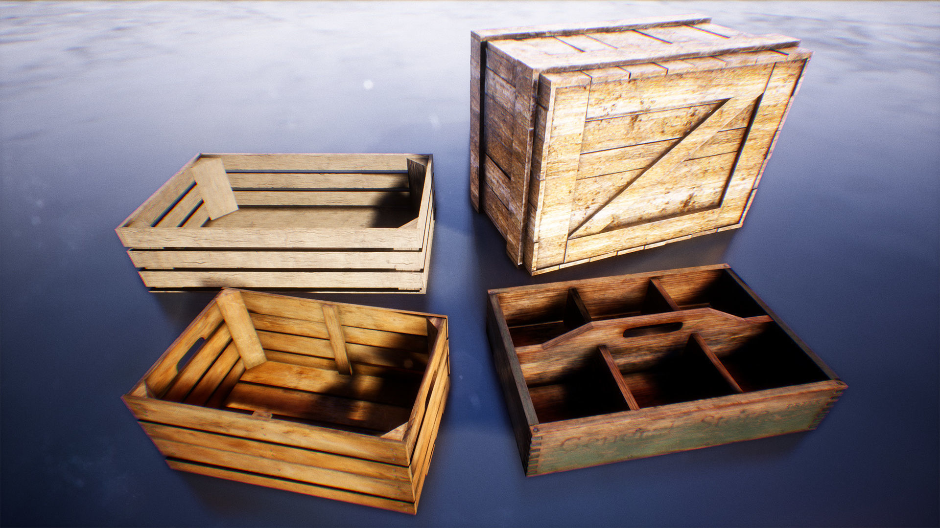 3D model Boxes And Crates 19 Assets VR / AR / low-poly | CGTrader