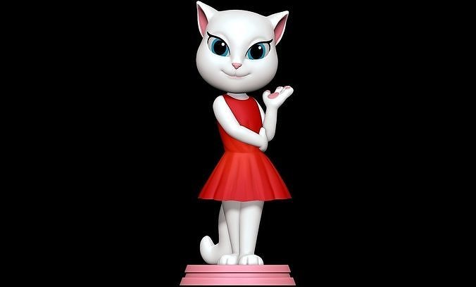 Angela - My Talking Angela 3D model 3D printable | CGTrader