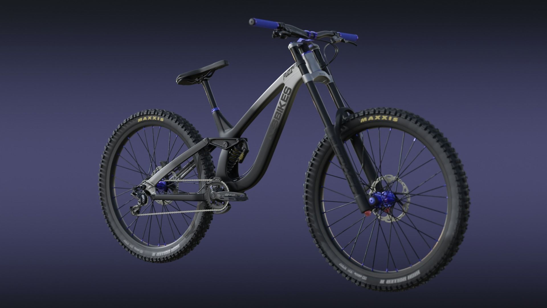 NSbike Fuzz realistic Bicycle bike DH MTB Full Suspension free 3D model ...