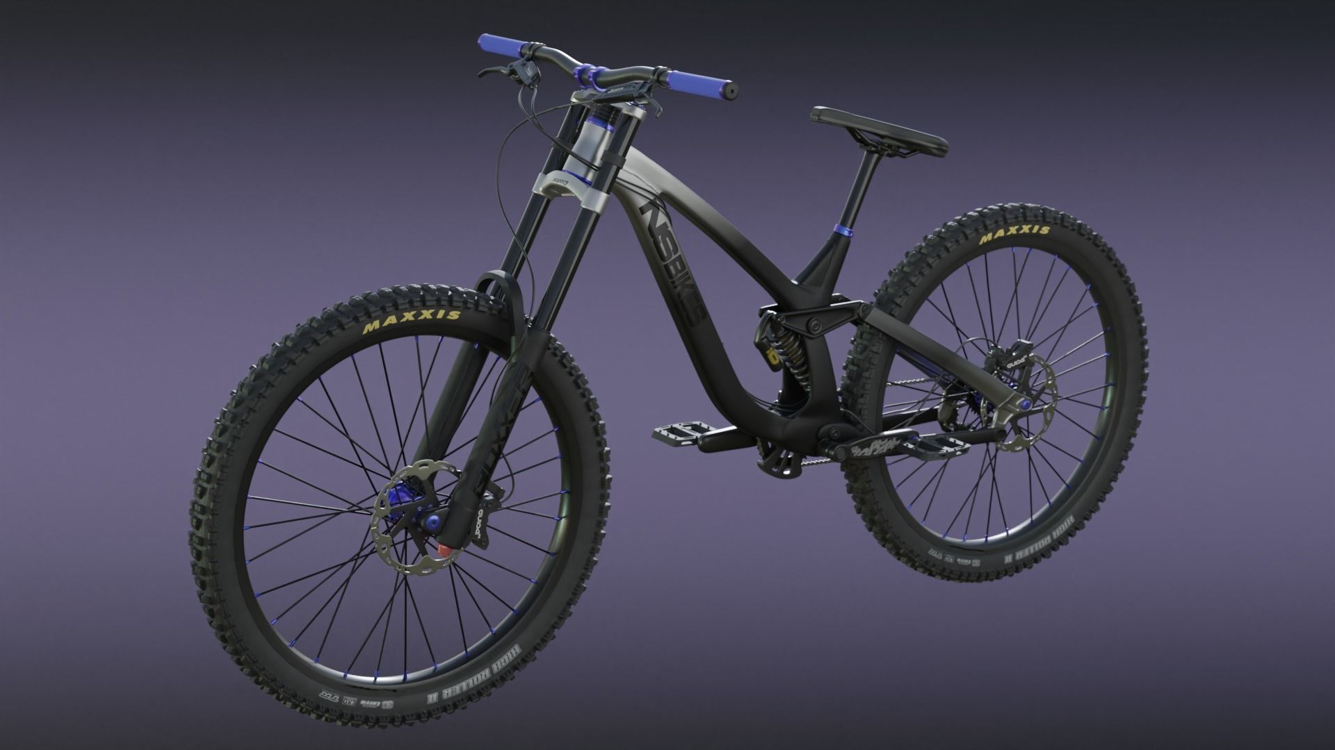 NSbike Fuzz realistic Bicycle bike DH MTB Full Suspension free 3D model ...