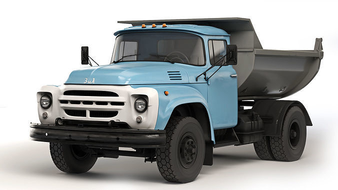 ZIL 130 dump truck MMZ-555 1965 3D model | CGTrader