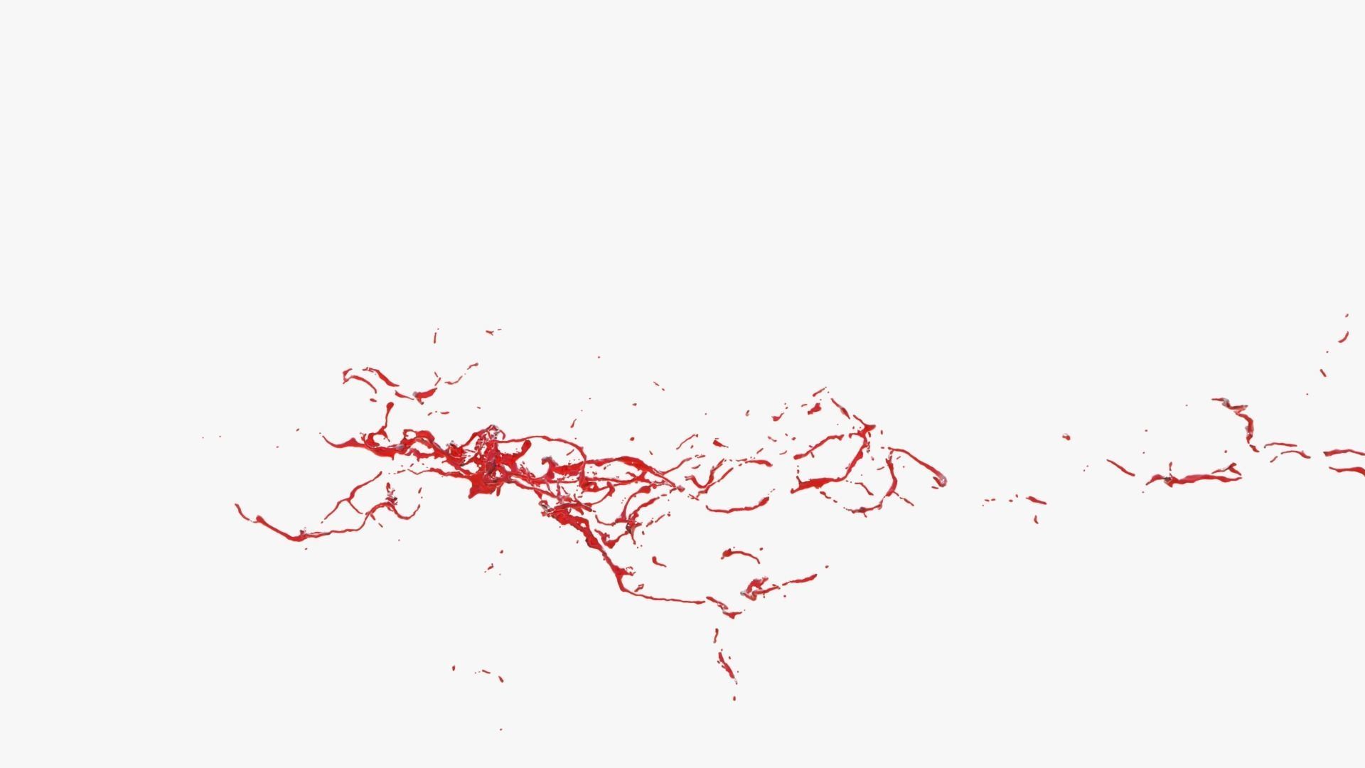 Animated Blood Splash 19 3D model animated | CGTrader