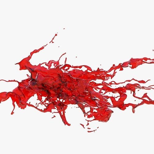Animated Blood Splash 18 3D model animated | CGTrader