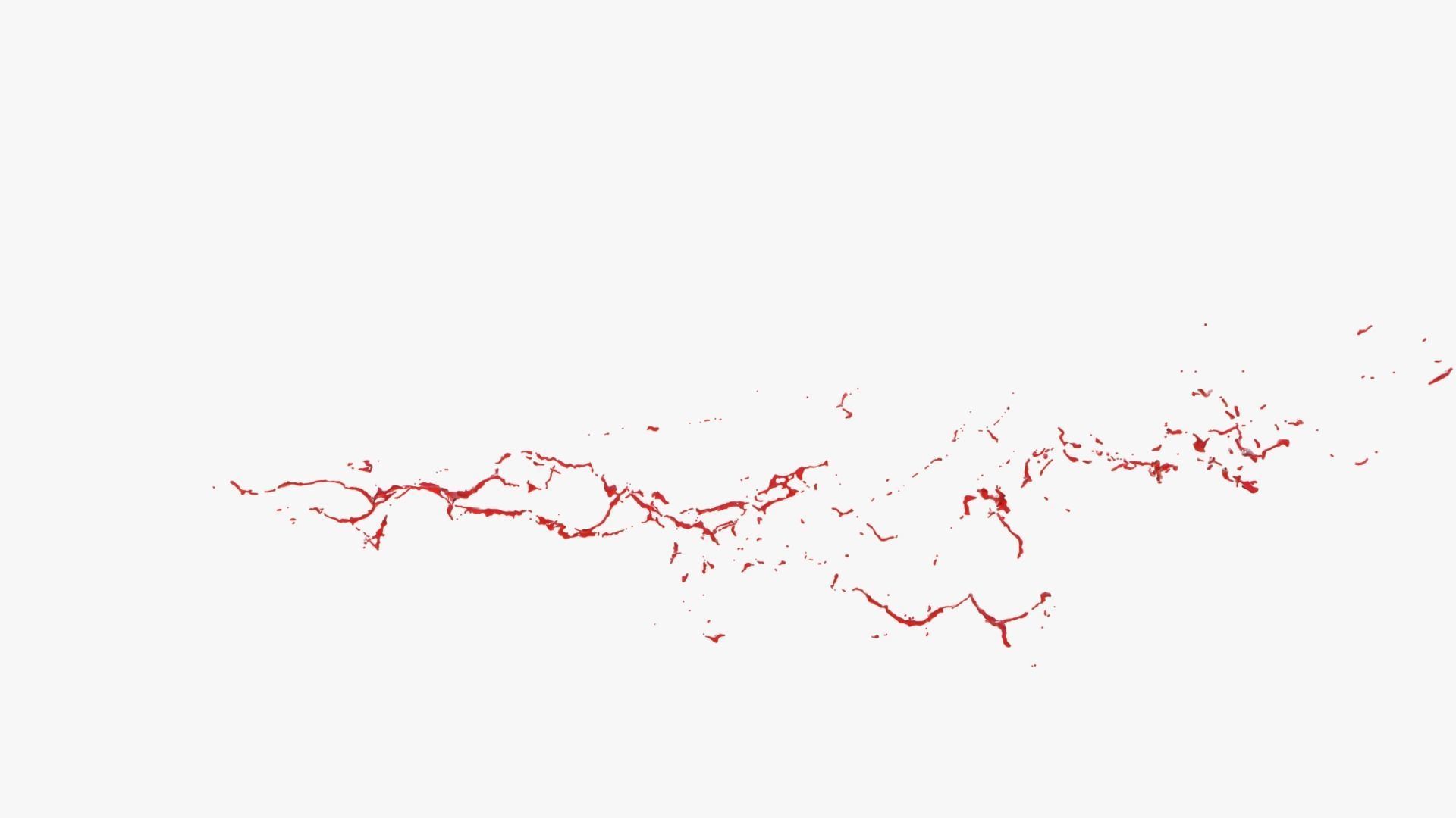 Animated Blood Splash 13 3D model animated | CGTrader