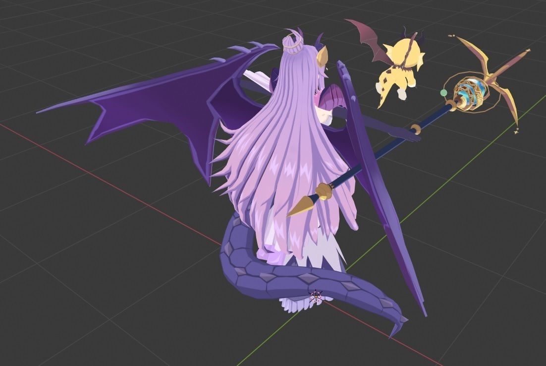 3D model Princess Conect - Homare VRChat Oculus Quest Low-poly 3D model ...