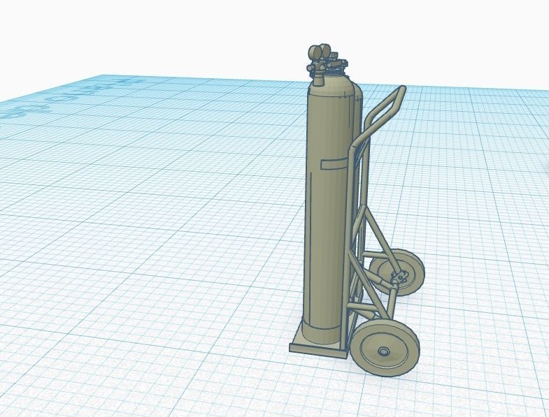 soldier car with oxygen and acetylene tank 1-87 scale H0 3D model 3D ...