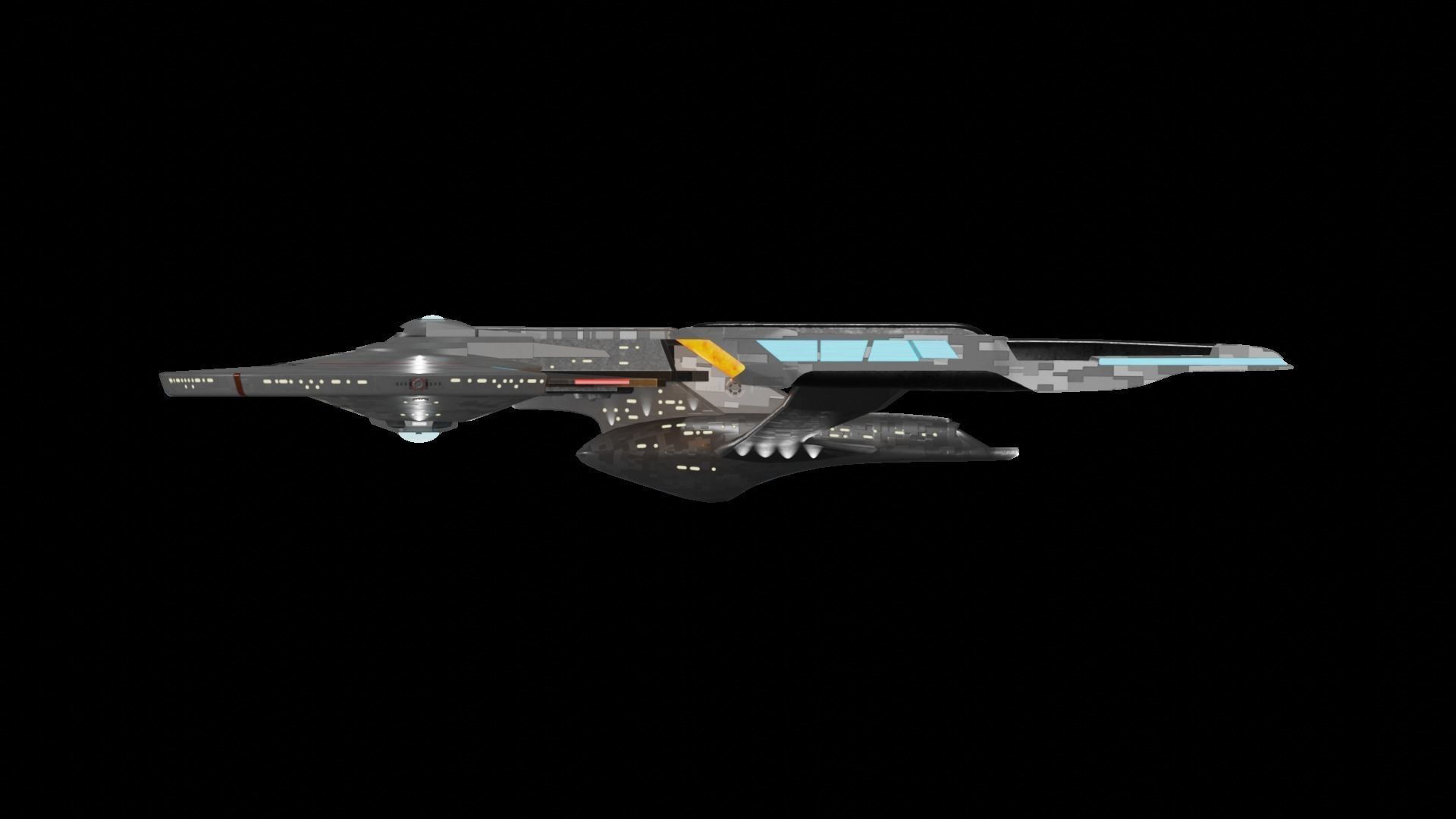 3D model Star Trek Neo-Constitution-Class Starship VR / AR / low-poly ...