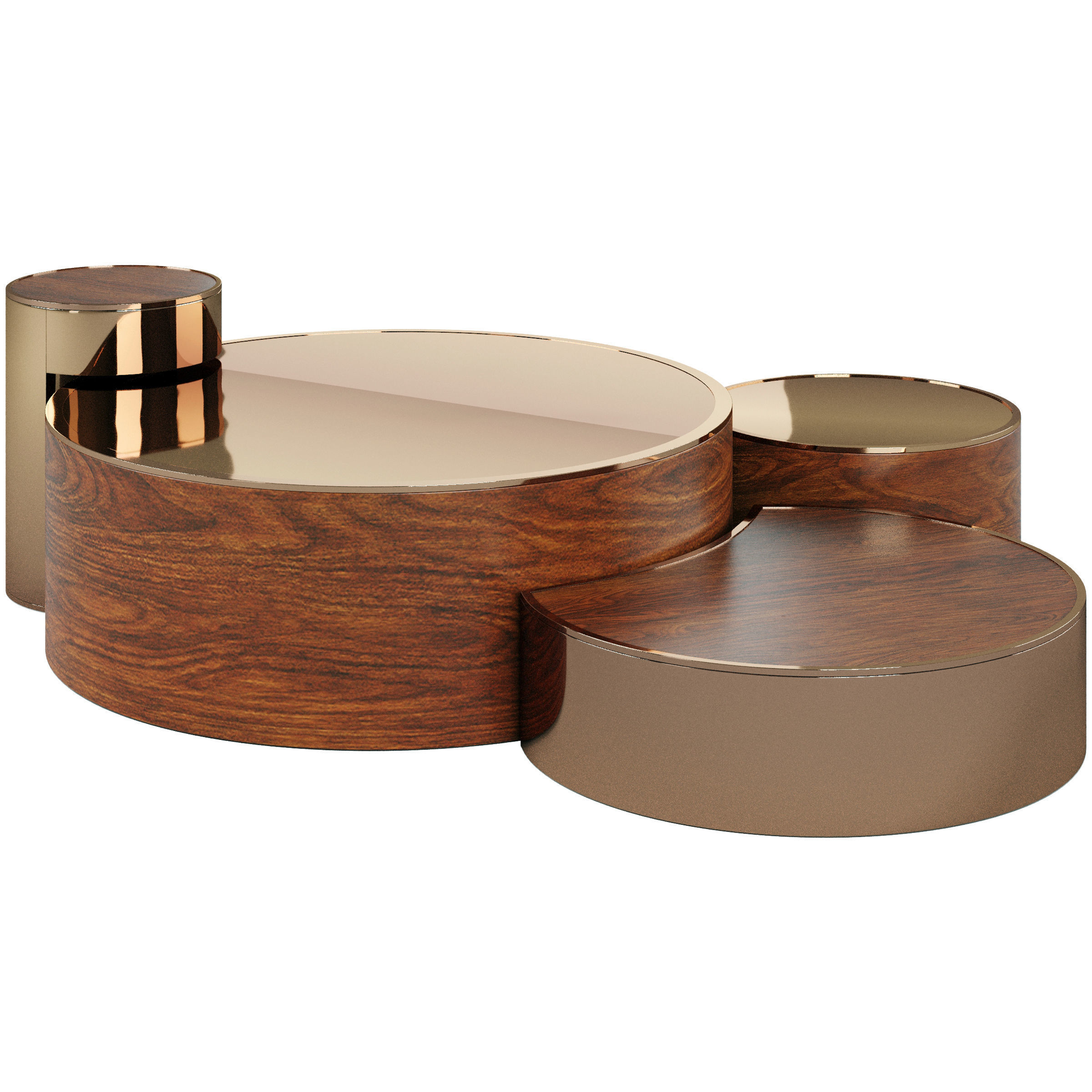Fendi Casa Constellation Wood Coffee Table 3D model | CGTrader