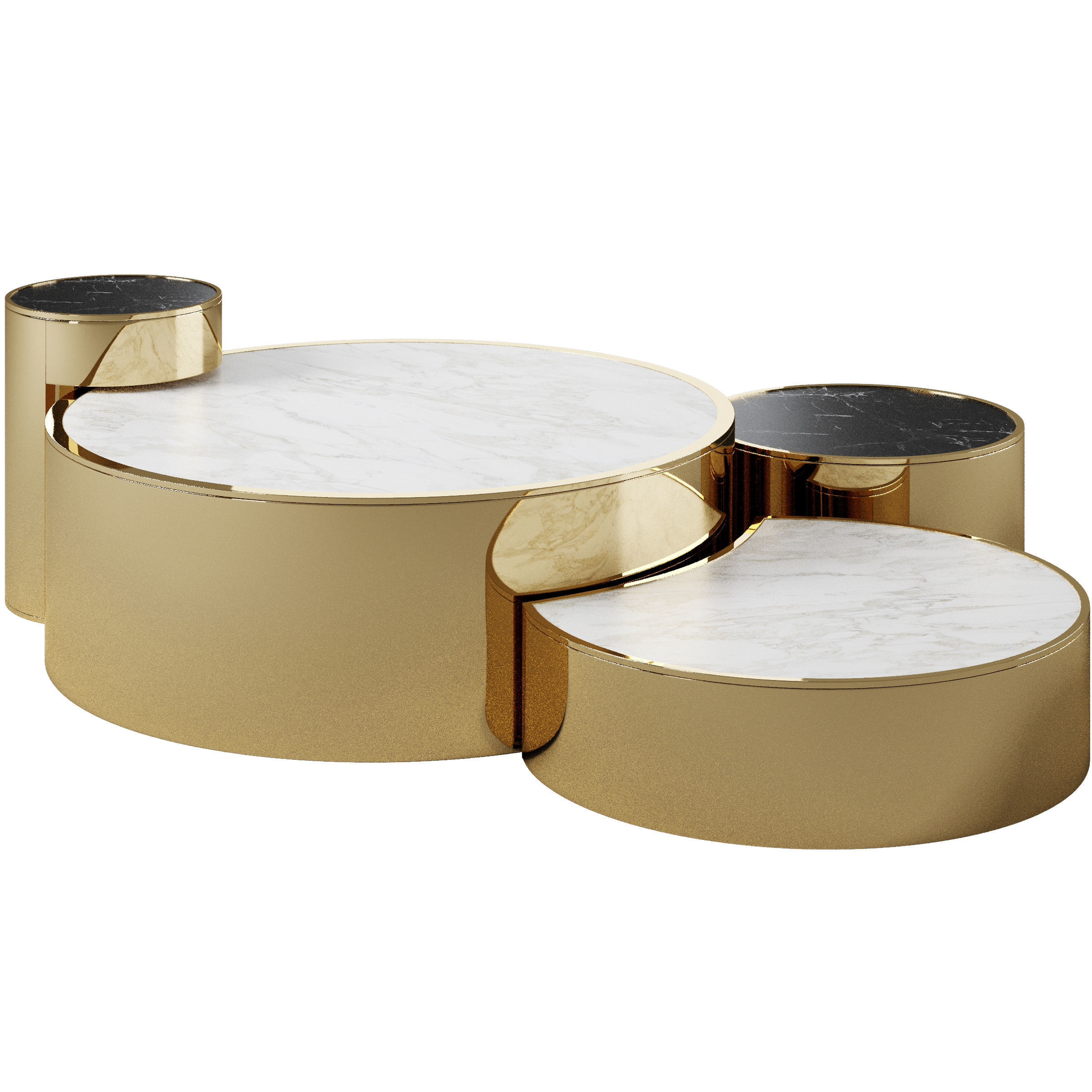 Fendi Casa Constellation Wood Coffee Table 3D model | CGTrader