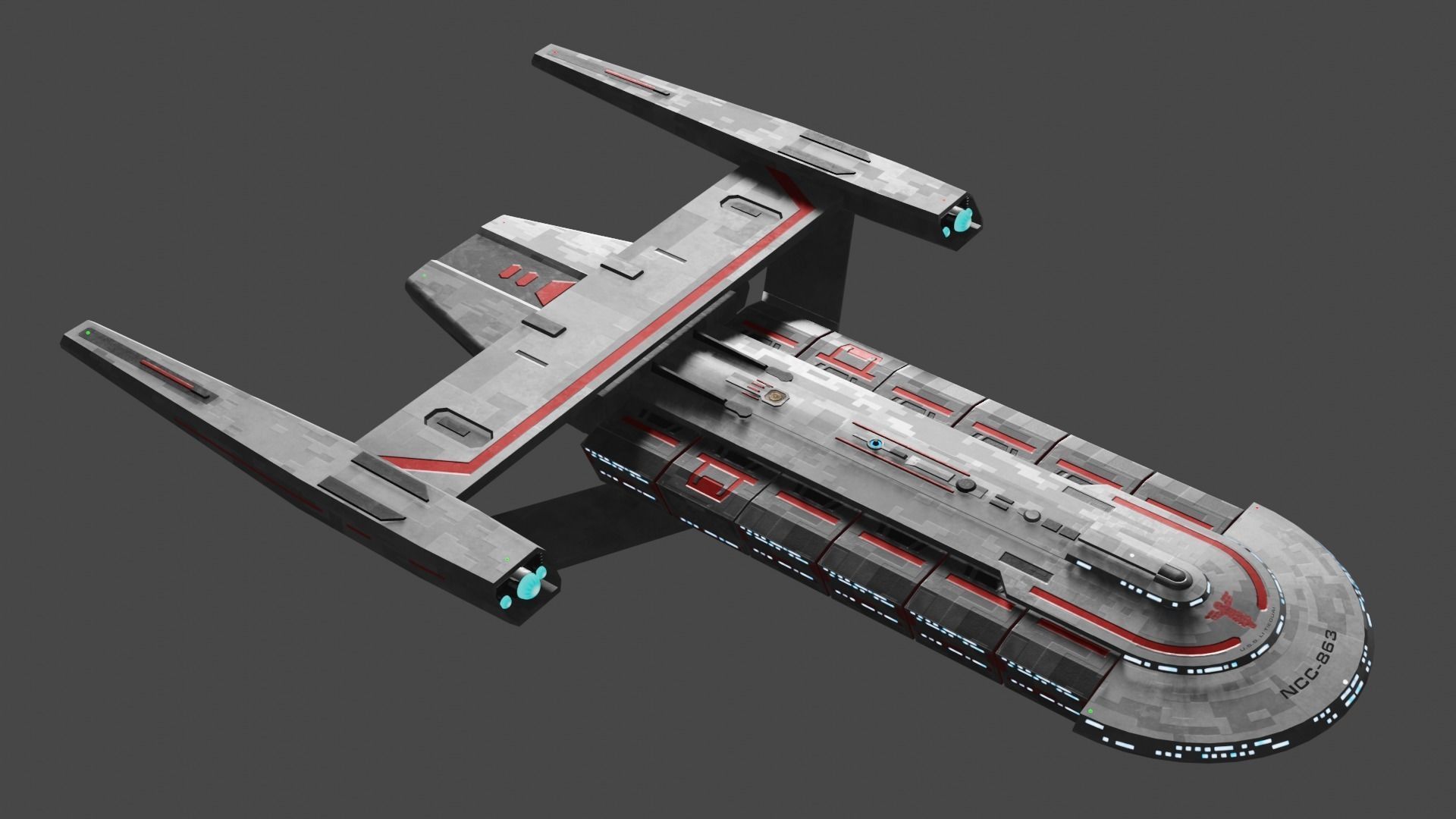 3D model Star Trek Hiawatha-Class Starship VR / AR / low-poly | CGTrader