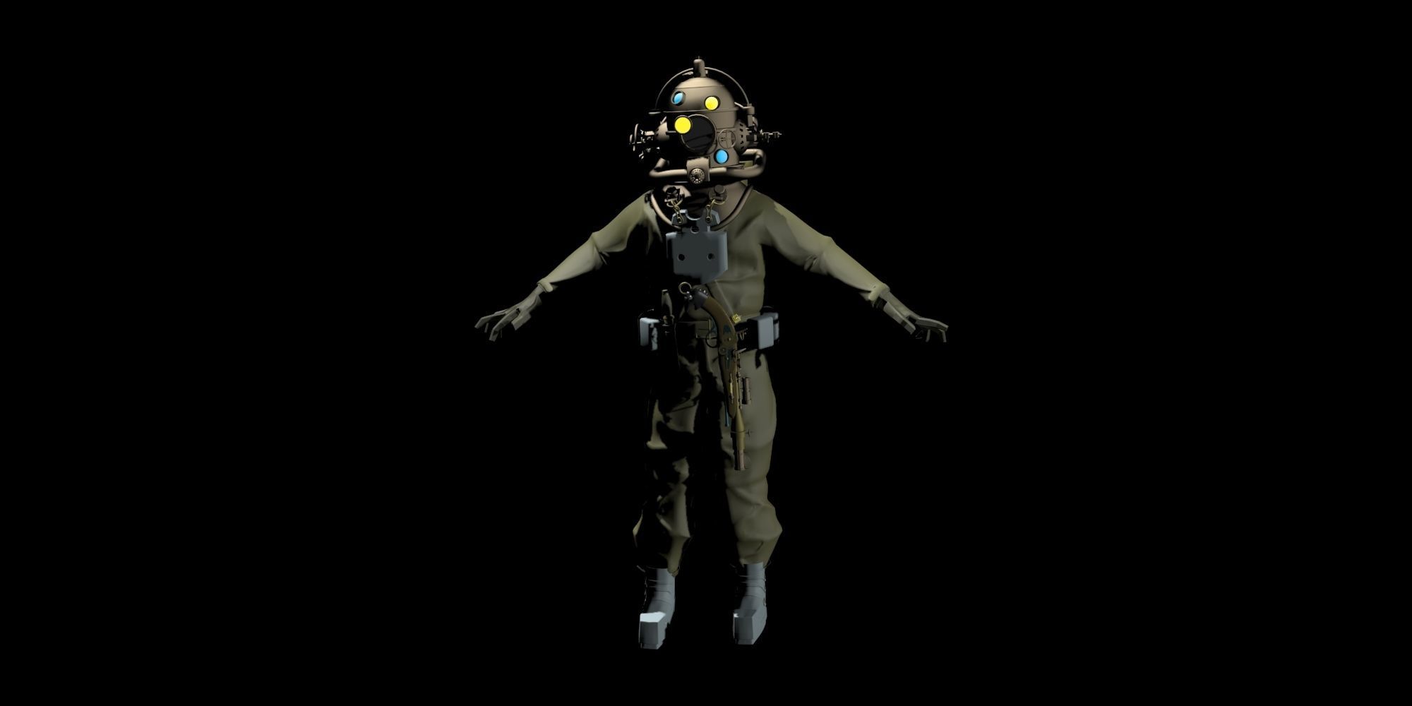 Captain NEMO 3D model rigged | CGTrader