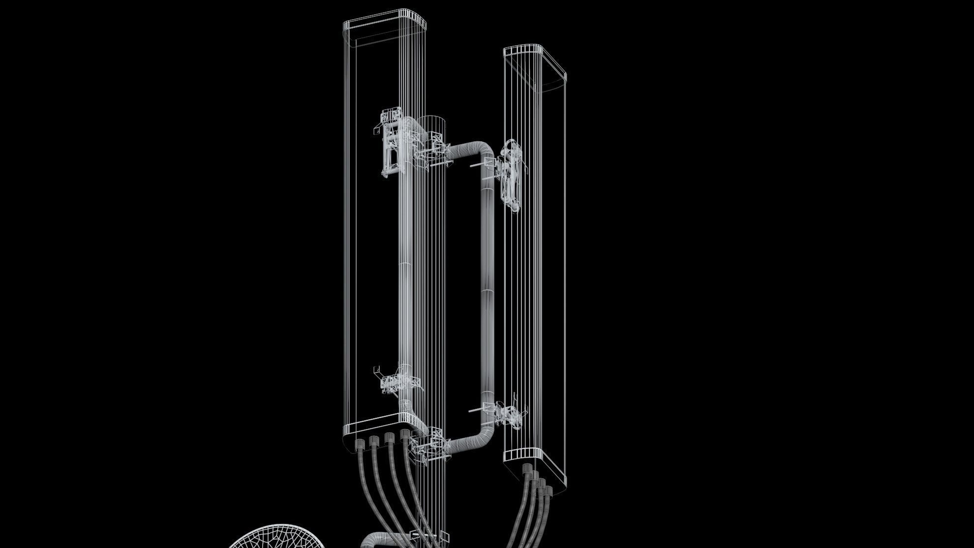 Rooftop Cell Phone Tower 1 3D model | CGTrader